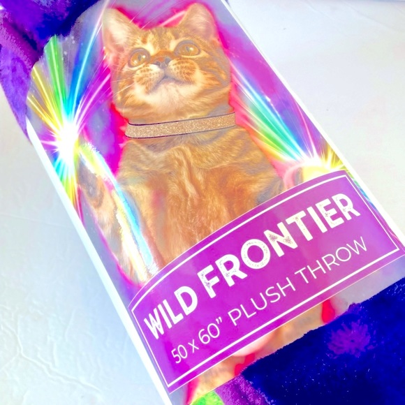 Wild Frontier | Cat | Wild Frontier Purple Cat Blanket Artist Series ...